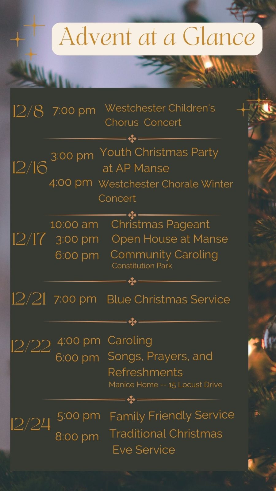 Advent and Christmas at Larchmont Avenue Church – Larchmont Avenue Church